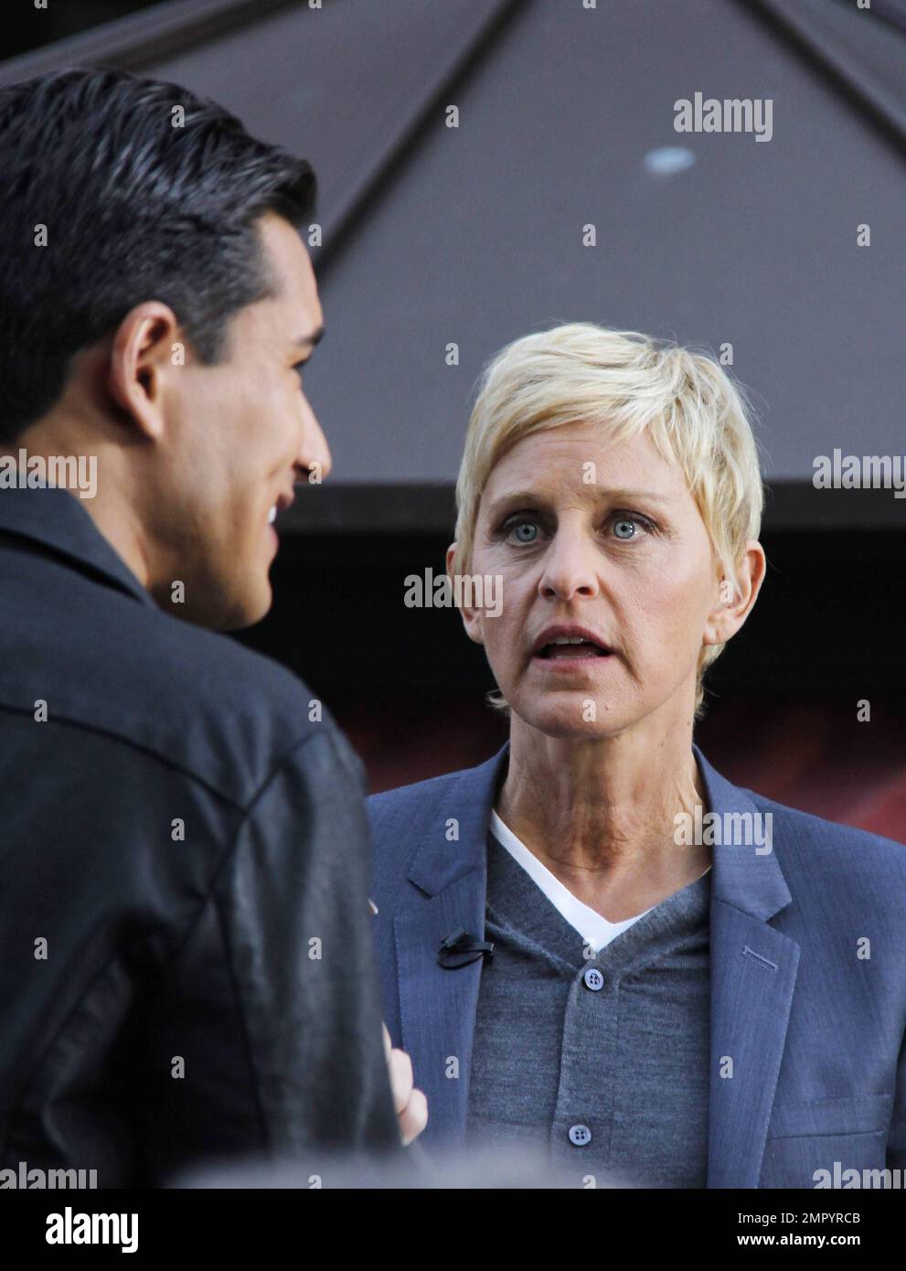 Ellen Degeneres makes an appearance at The Grove shopping center for an ...