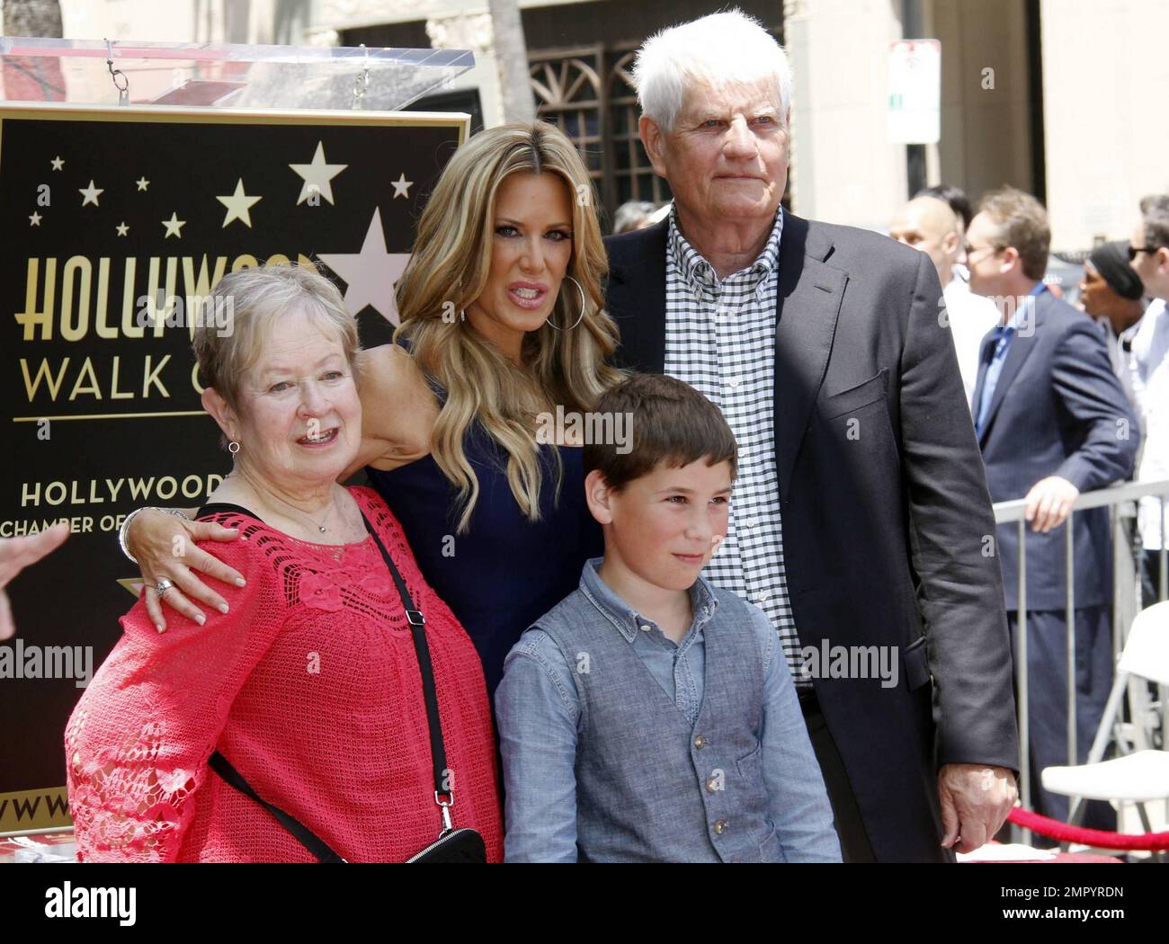 Radio Personality Ellen K along with her son Calvin Laughlin and her ...