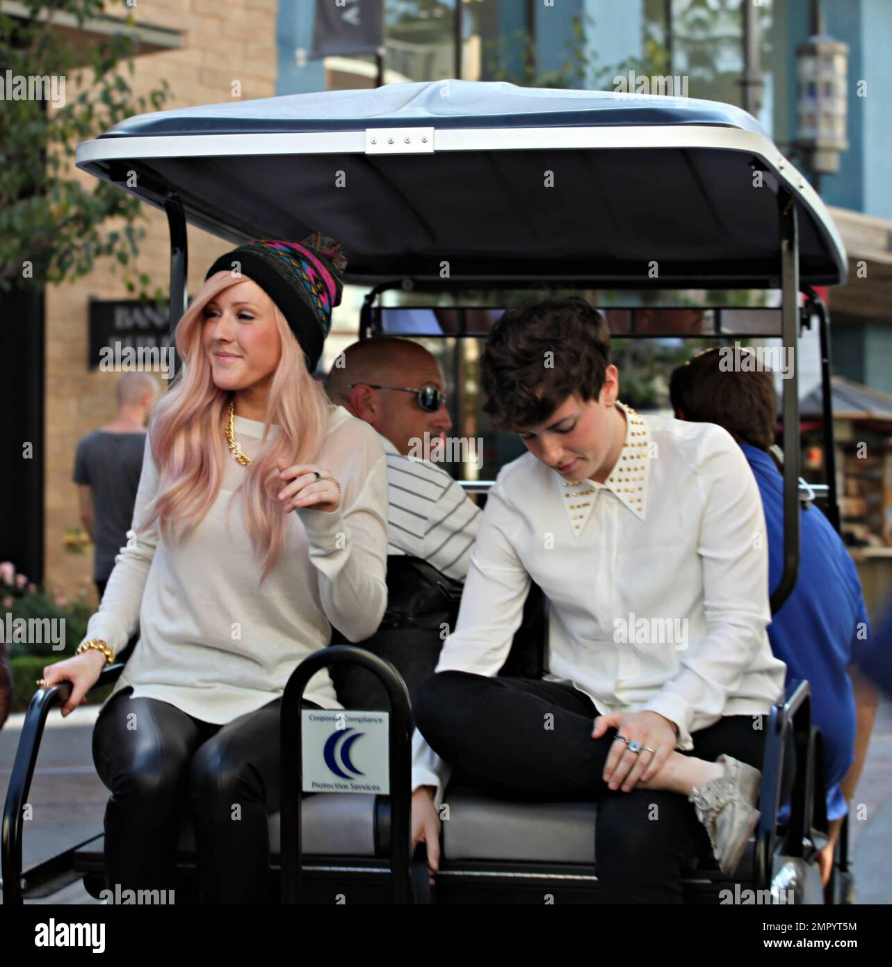 Ellie Goulding made an appearance at the Grove shopping center where ...