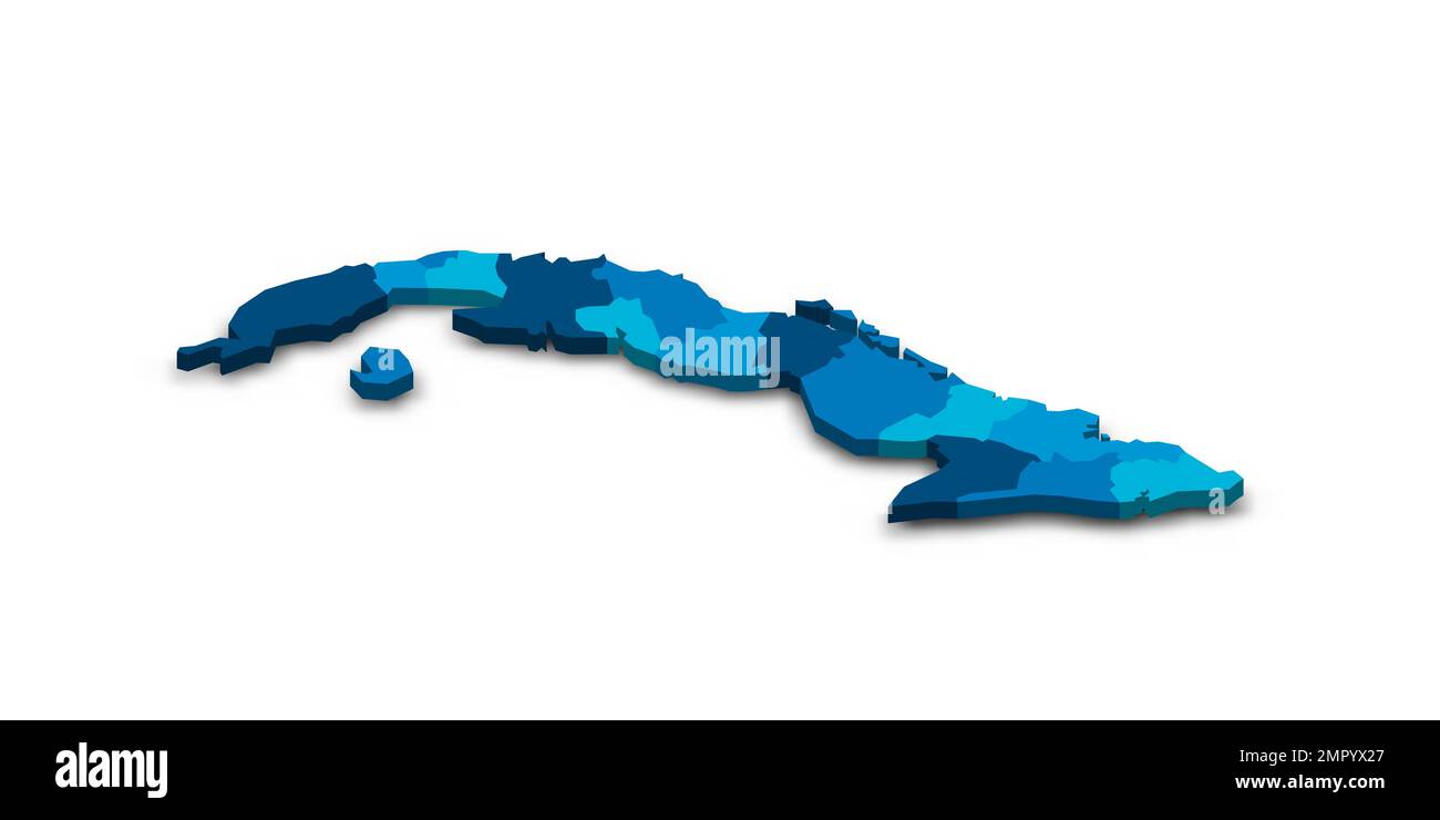 Cuba political map of administrative divisions Stock Vector Image & Art ...