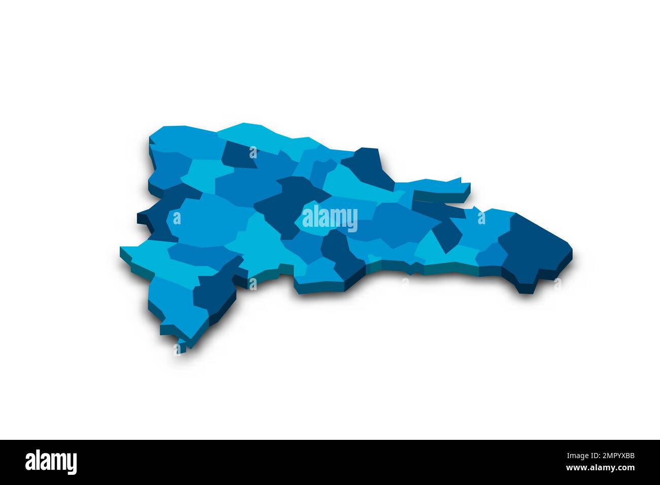 Dominican Republic political map of administrative divisions Stock ...