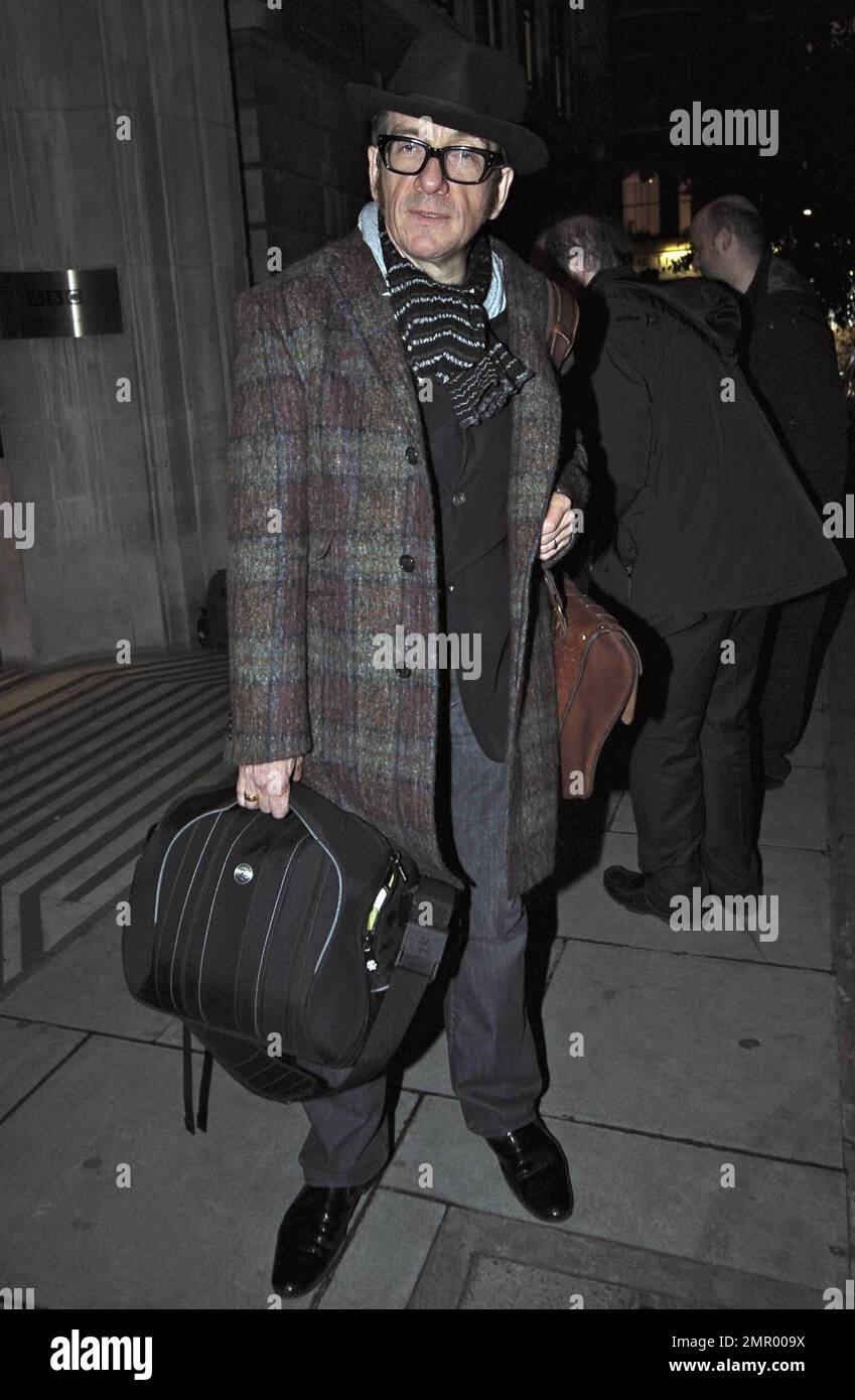 EXCLUSIVE!! UK singer/songwriter Elvis Costello poses for photos ...