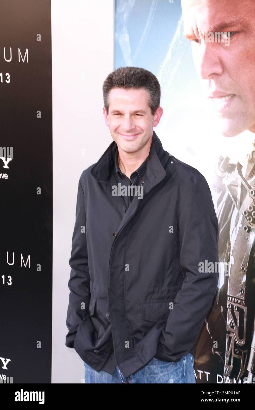 Simon Kinberg at the world premiere of her movie "Elysium" at the ...
