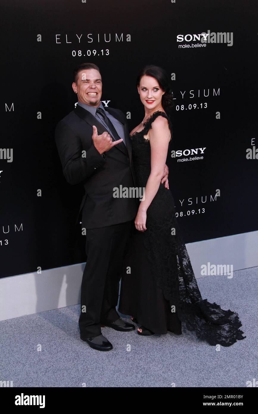 Brandon Auret at the world premiere of her movie "Elysium" at the ...