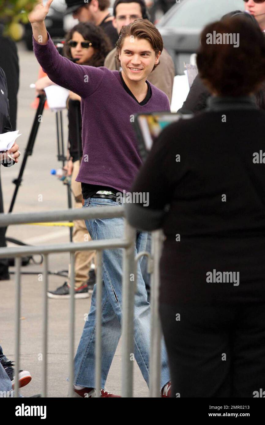 Emile Hirsch greets fans and attends the Spirit Awards in Santa Monica ...