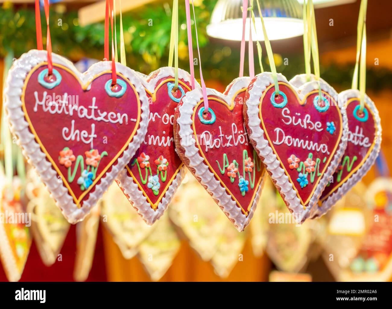 Austrian Christmas gingerbread in the shape of a heart Stock Photo - Alamy