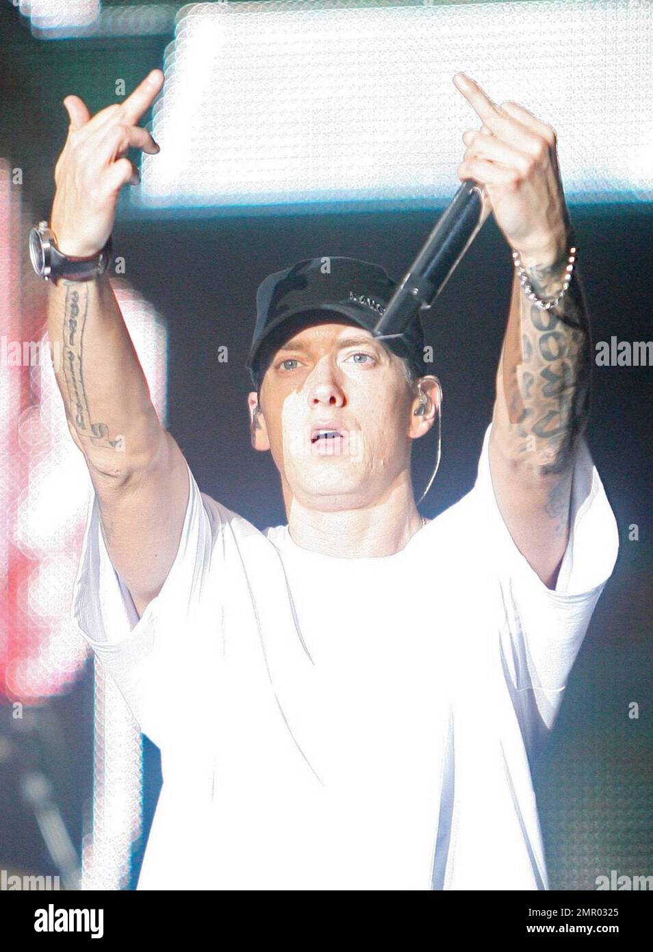 Eminem performs live in concert at the Voodoo Music Experience at City ...