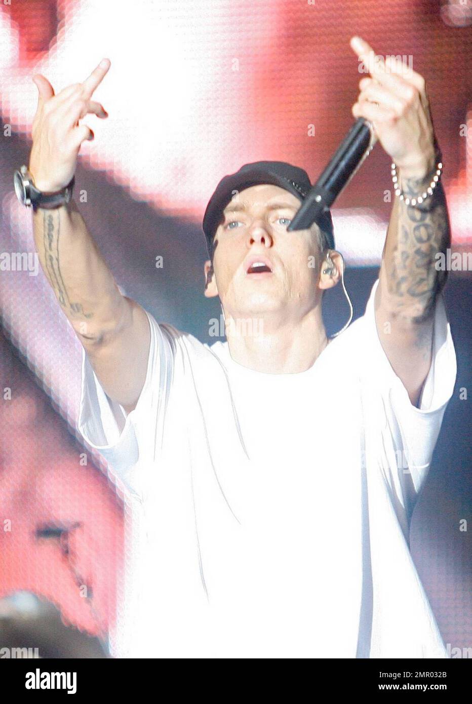 Eminem performs live in concert at the Voodoo Music Experience at City ...