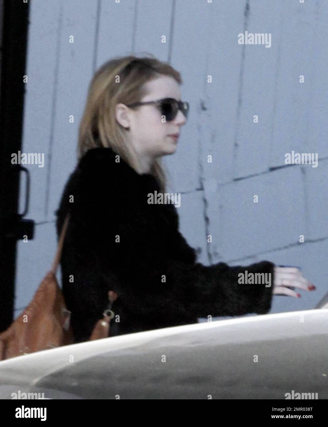 EXCLUSIVE!! Actress Emma Roberts was seen out and about wearing a red ...