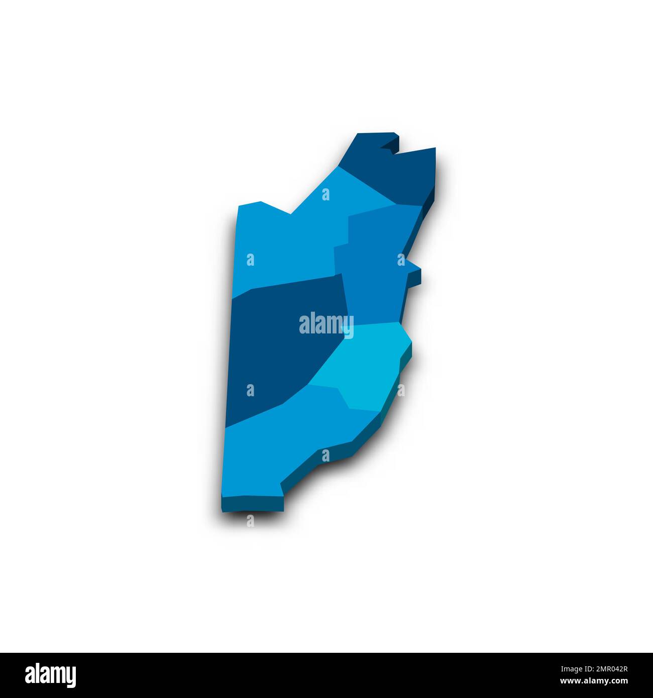 Belize political map of administrative divisions Stock Vector Image ...