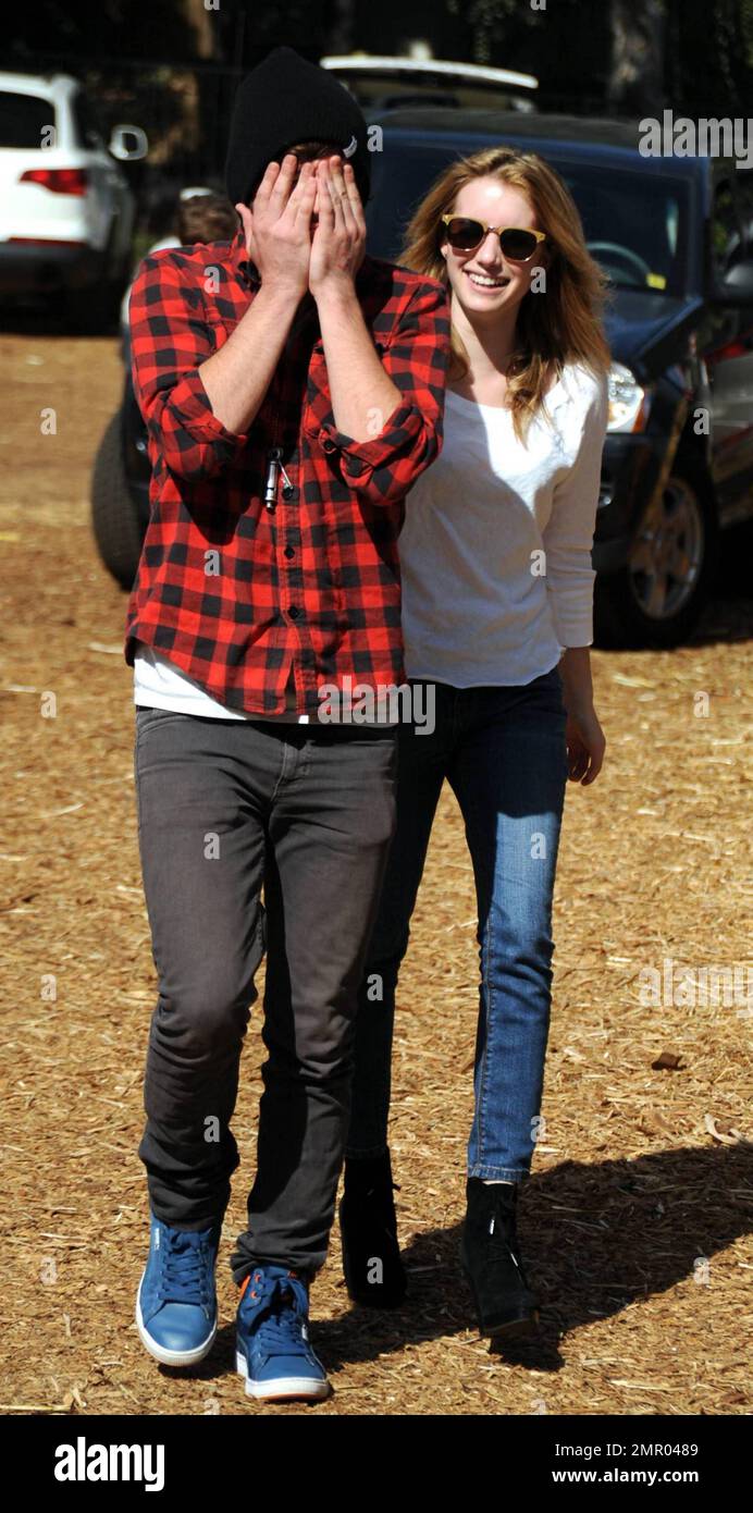 Emma Roberts spends an afternoon picking out a perfect pumpkin with a ...