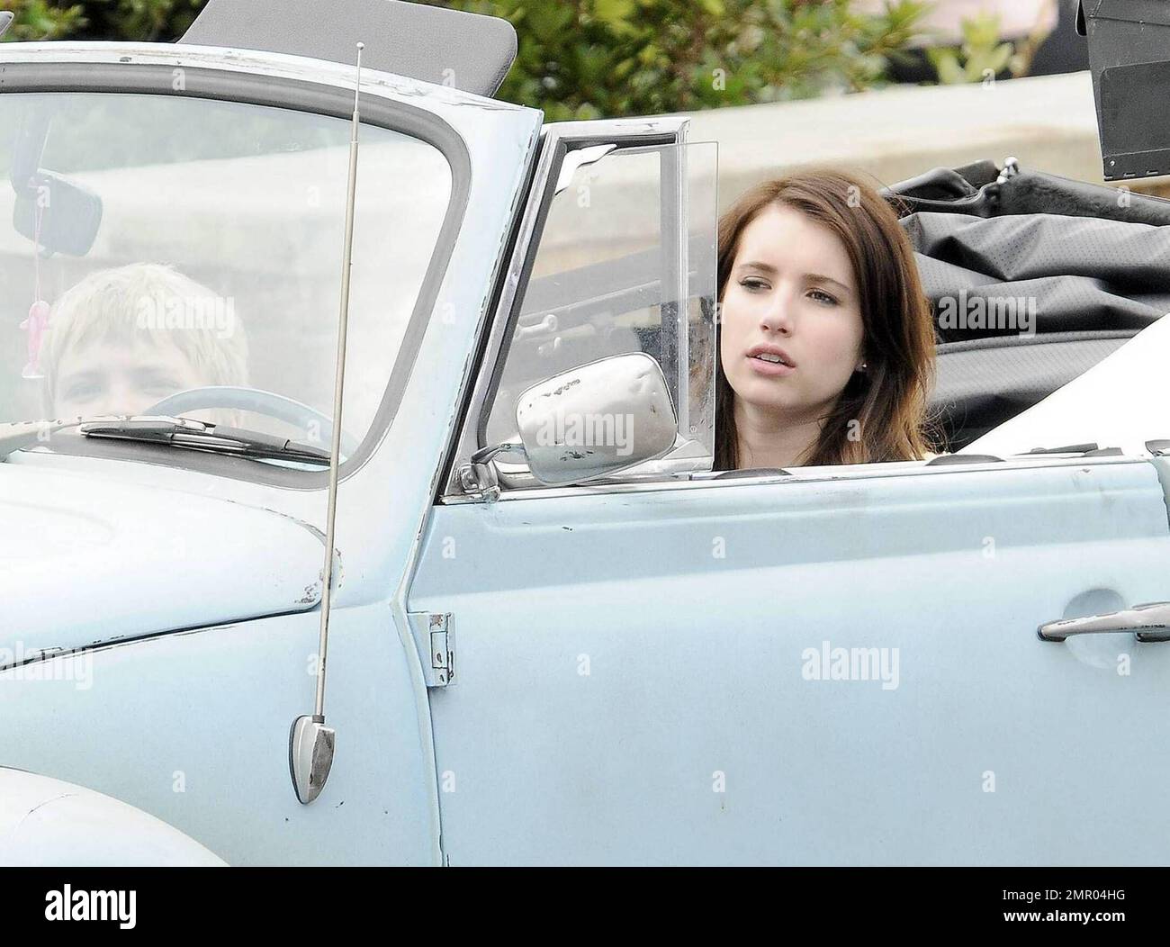 - Emma Roberts shoots scenes on the LA set of her new movie "Valentines ...