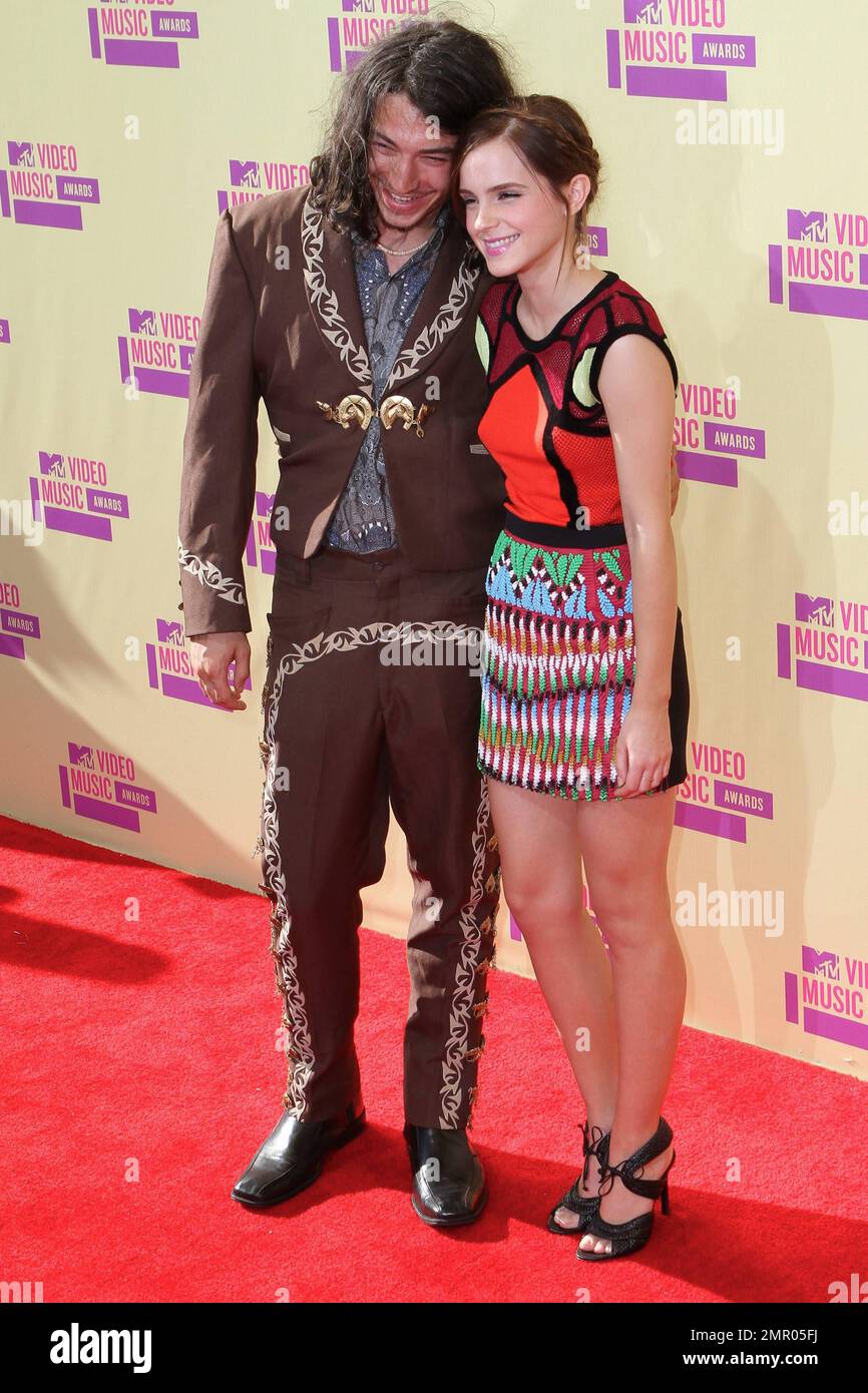 Emma Watson and Ezra Miller at the 2012 MTV Video Music Awards held at ...