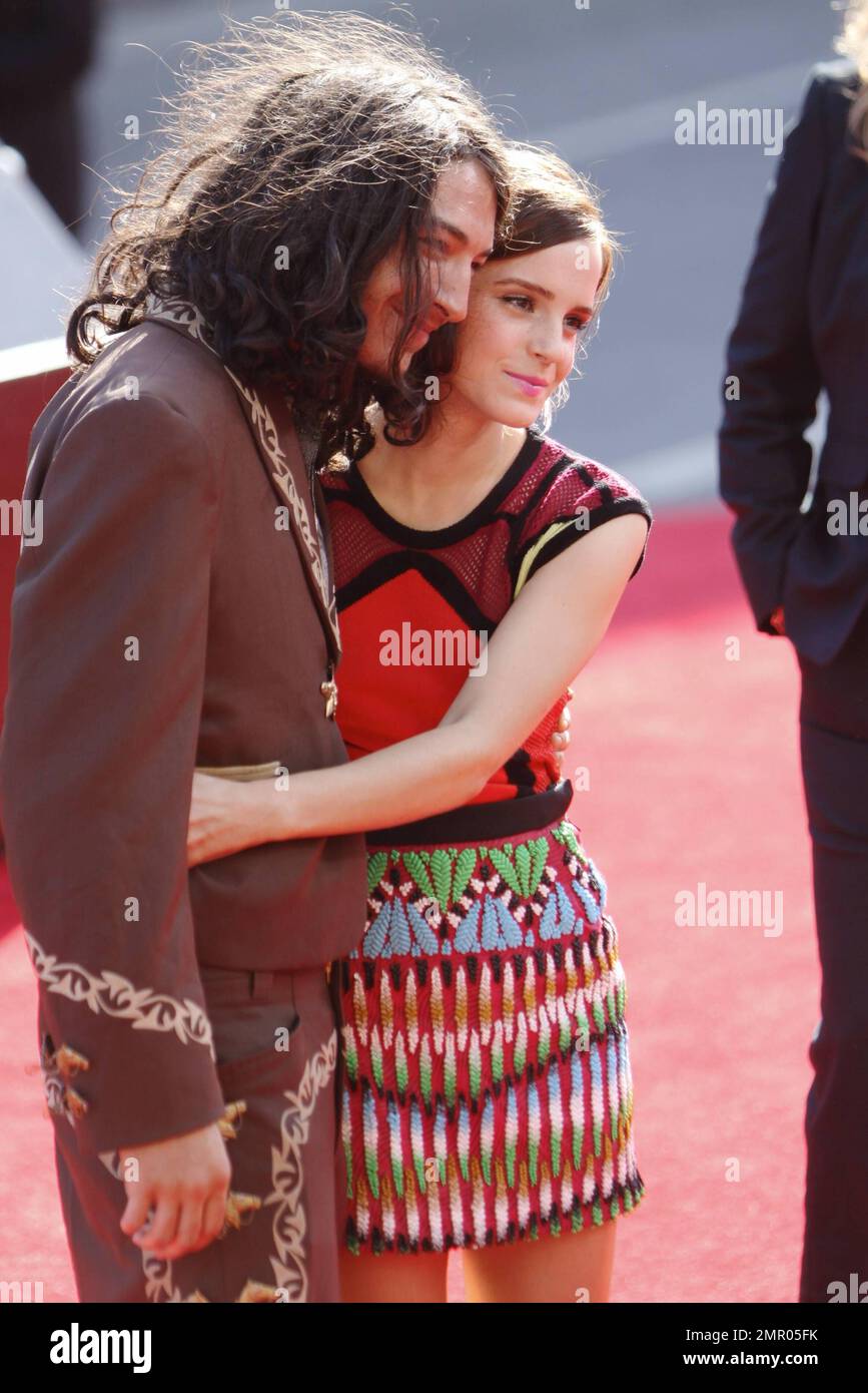 Emma Watson and Ezra Miller at the 2012 MTV Video Music Awards held at ...