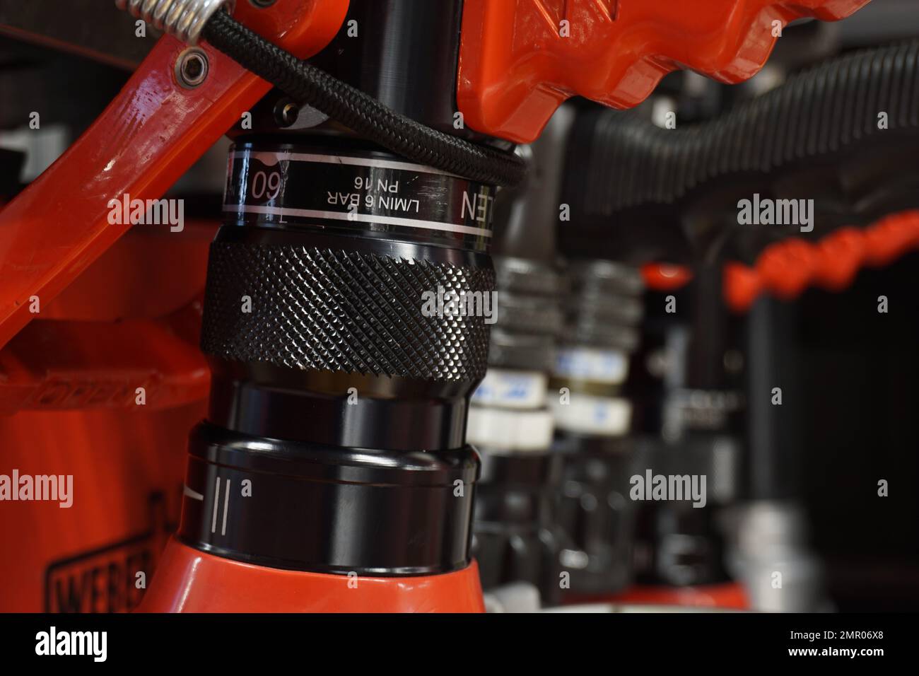 row of hollow steel tube Stock Photo - Alamy