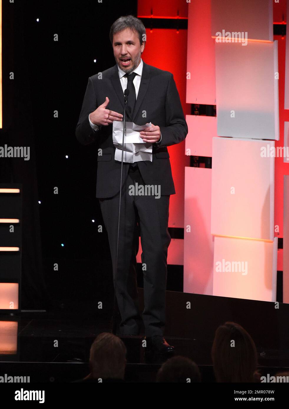 Denis Villeneuve speaks at the 31st annual American Cinematheque Award ...