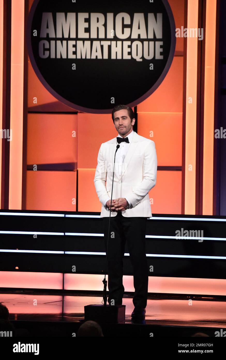 Jake Gyllenhaal speaks at the 31st annual American Cinematheque Award ...