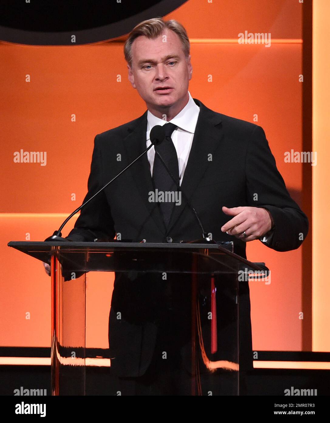 Christopher Nolan speaks at the 31st annual American Cinematheque Award ...