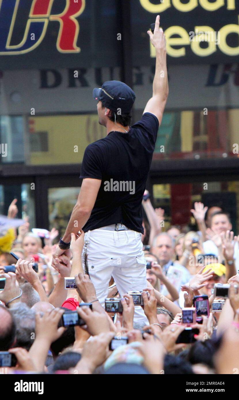 Latin pop superstar Enrique Iglesias performs live on NBC's "Today" as ...
