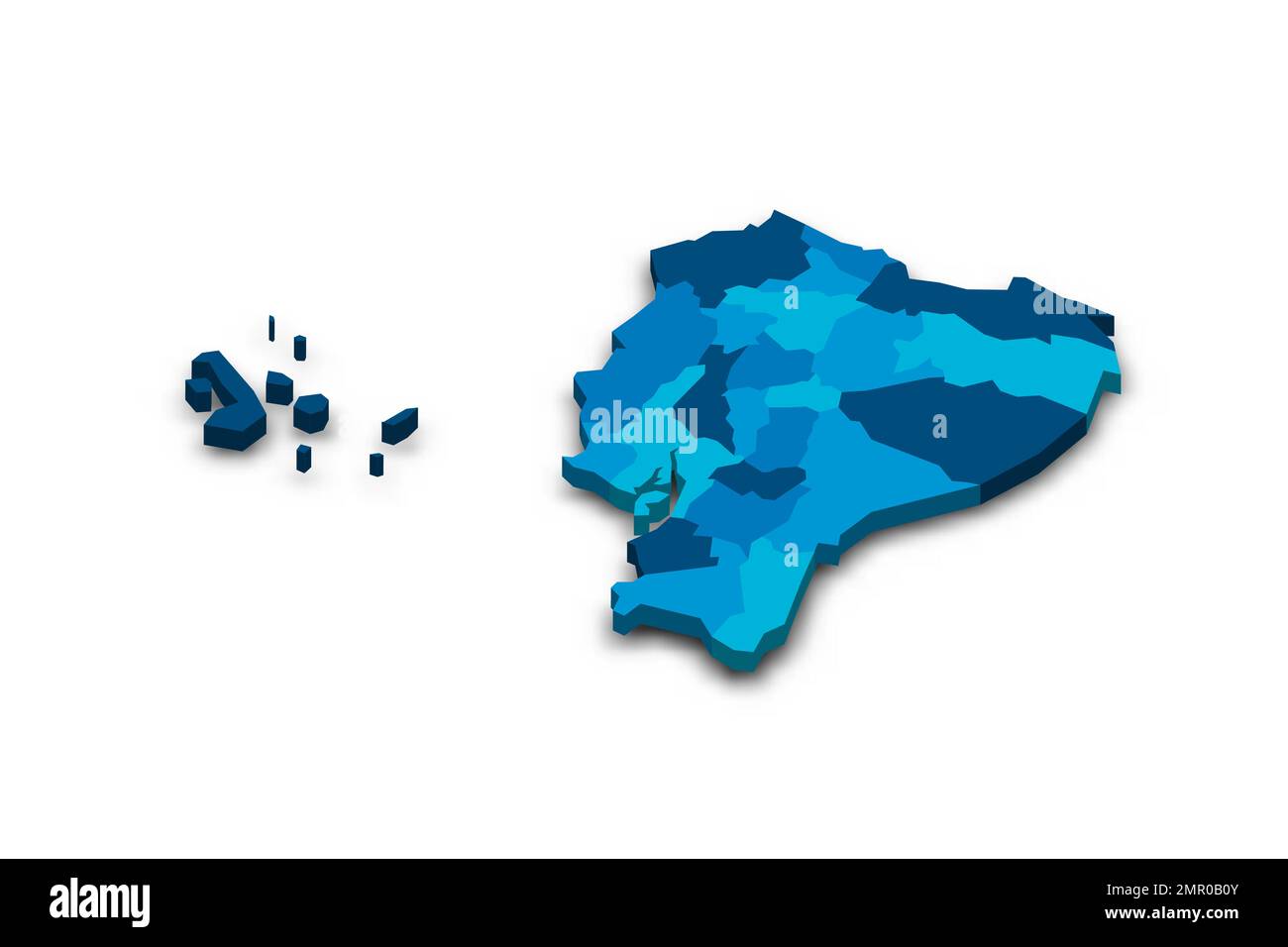 Ecuador political map of administrative divisions Stock Vector Image ...