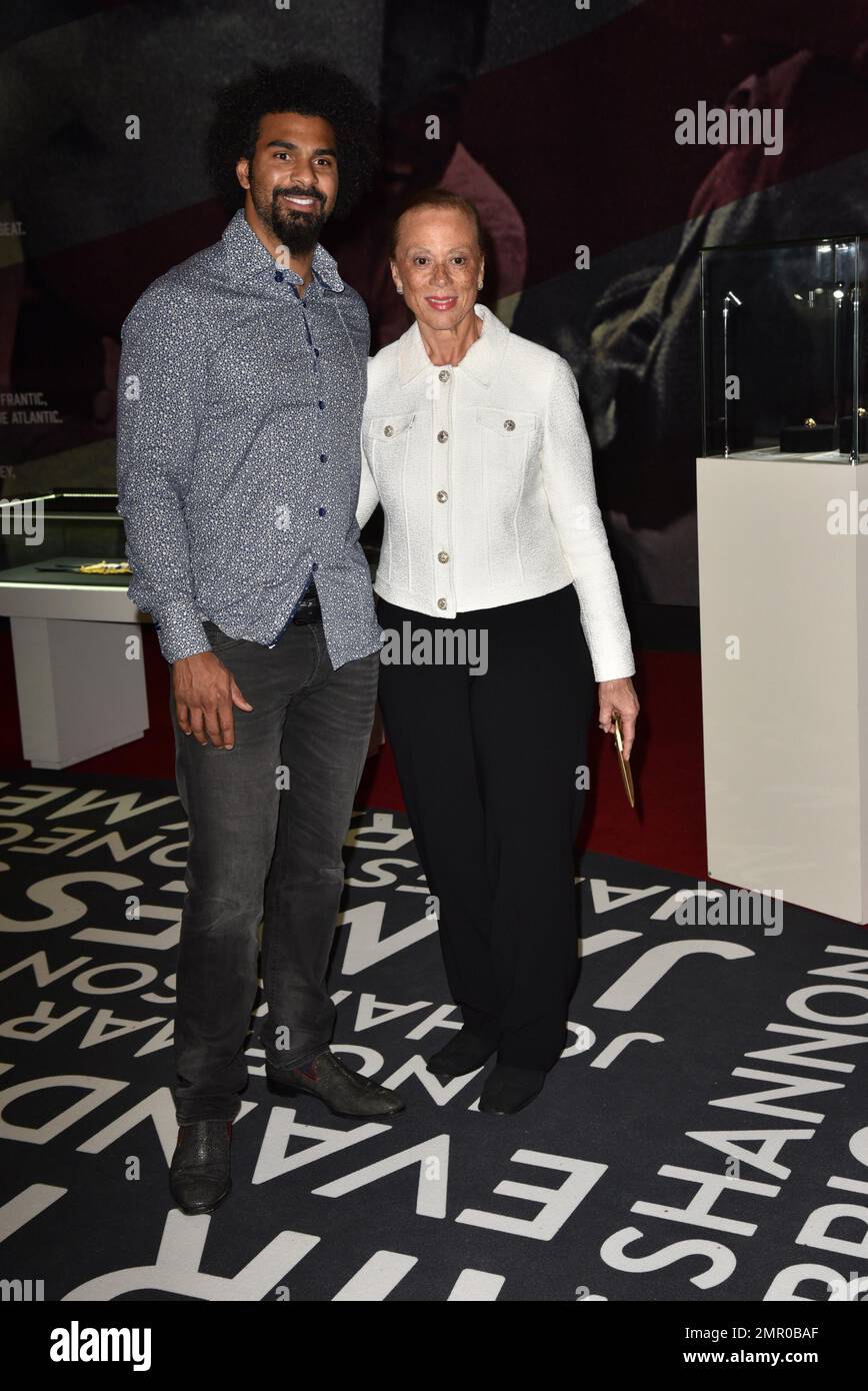 David Haye and Lonnie Ali at the I Am The Greatest - Muhammad Ali ...