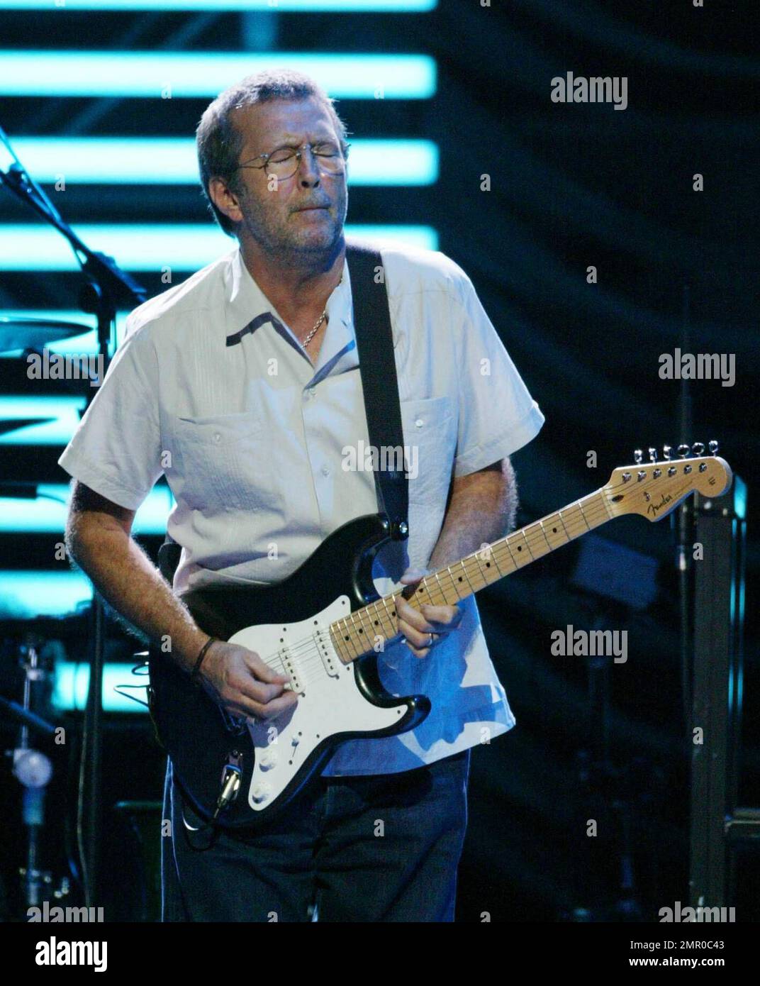 Eric Clapton rocks the crowd at the American Airlines Arena in Miami Fl ...