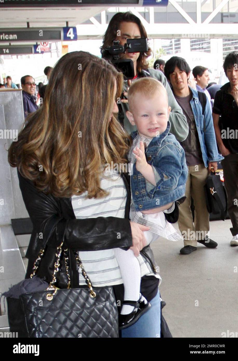 Eric Dane and wife Rebecca Gayheart were seen with their adorable ...