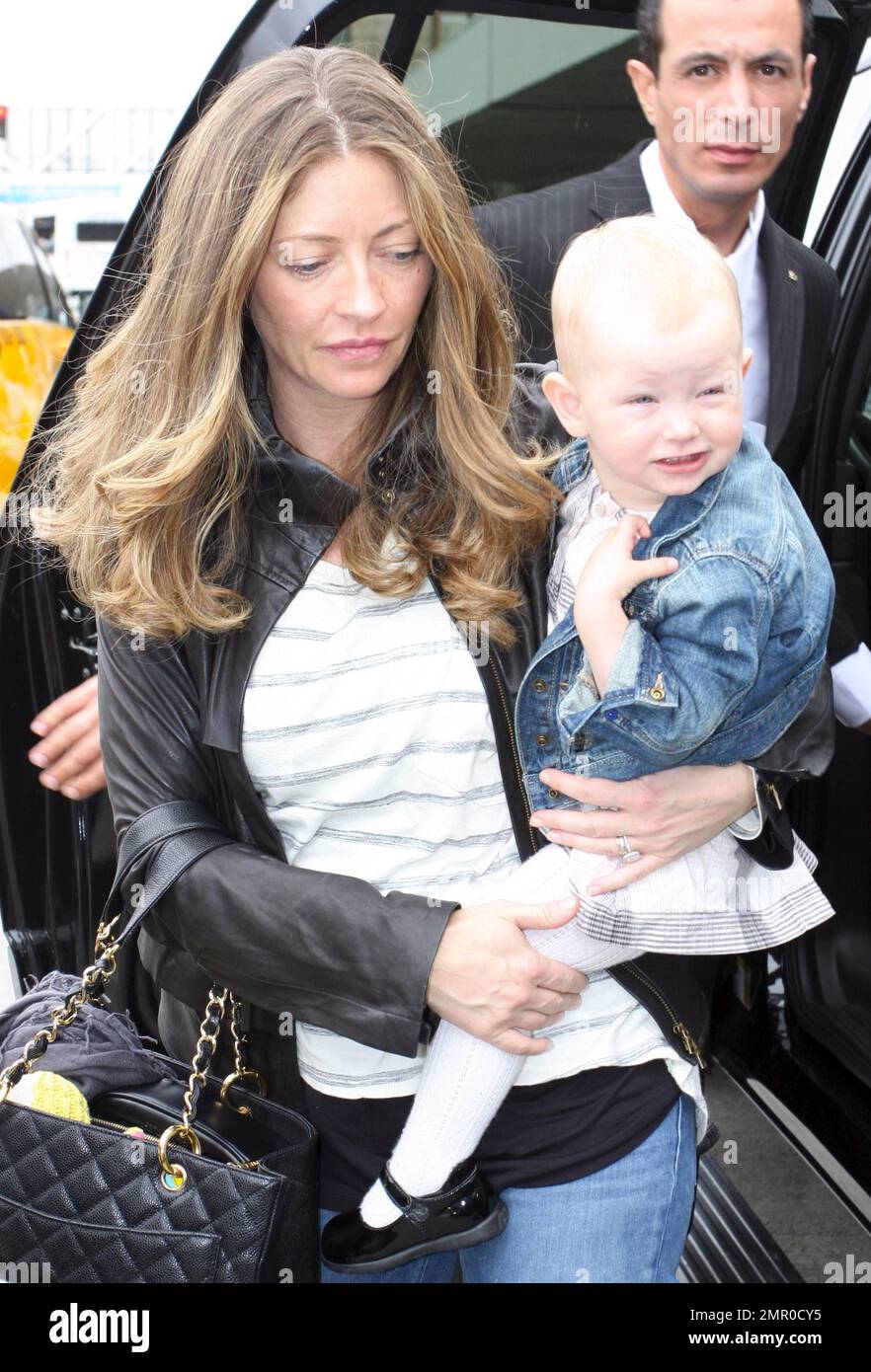 Eric Dane and wife Rebecca Gayheart were seen with their adorable ...