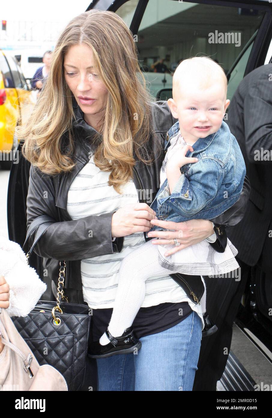 Eric Dane and wife Rebecca Gayheart were seen with their adorable ...