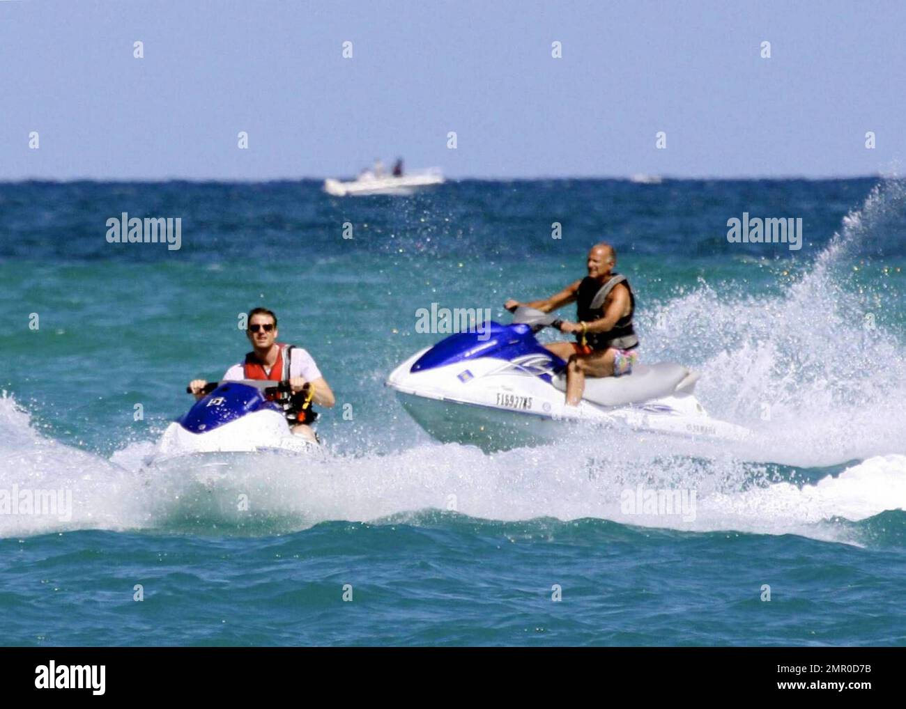 Actor Eric Dane takes a break from the steamy weather in South Florida ...