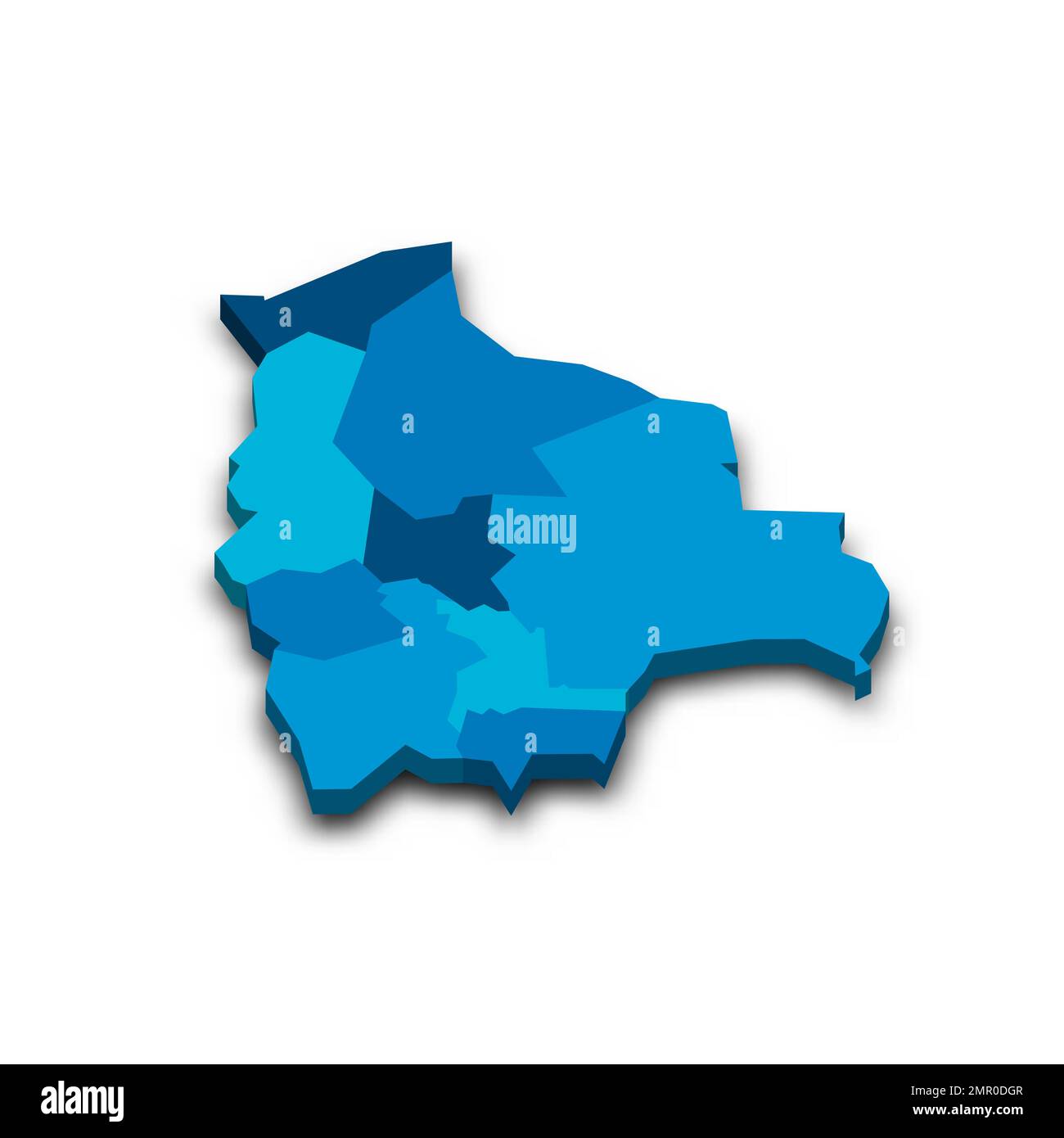 Bolivia political map of administrative divisions Stock Vector Image ...