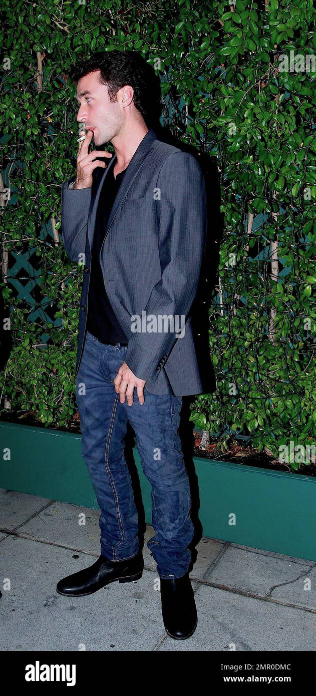 James Deen was spotted taking a smoke break outside Mr. Chow's ...
