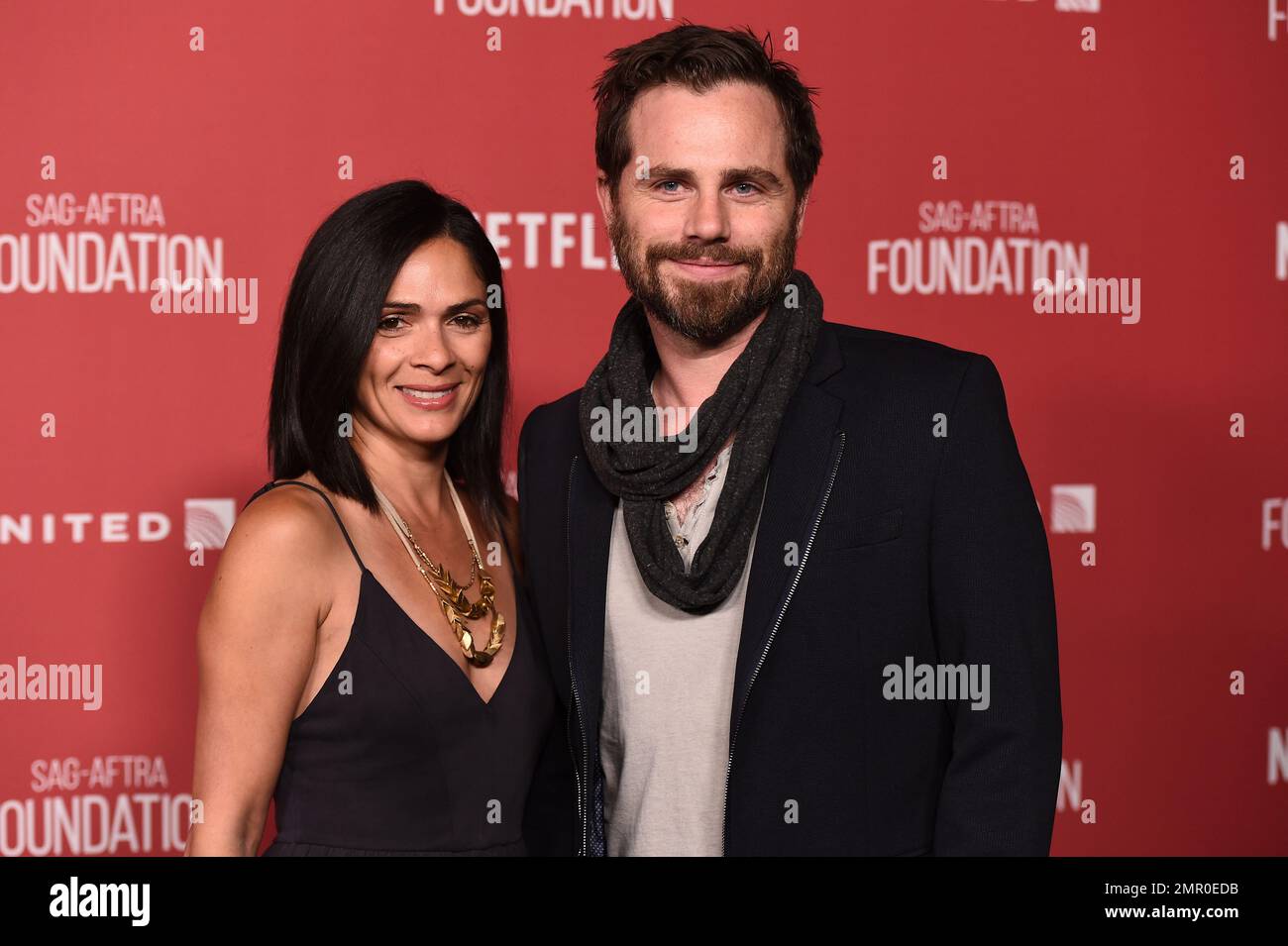Alexandra Barreto and Rider Strong arrive at the 2017 Patron of the ...