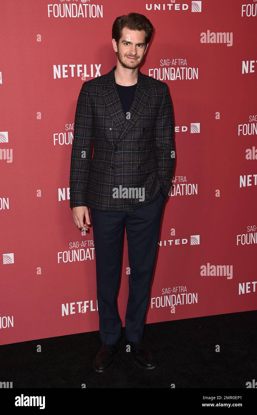 Andrew Garfield arrives at the 2017 Patron of the Artists Awards at the ...