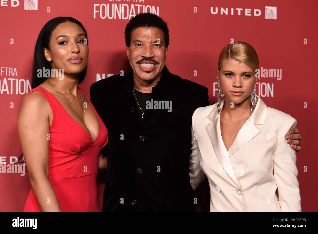 Lisa Parigi, Lionel Richie and Sofia Richie arrive at the 2017 Patron ...
