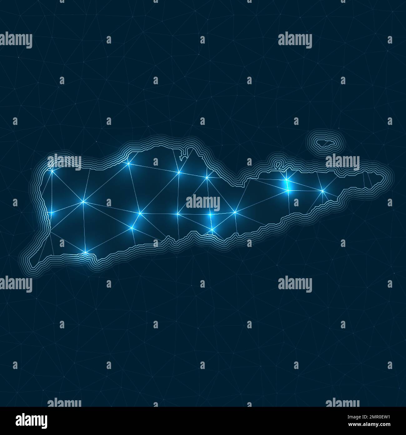 Island saint croix map hi-res stock photography and images - Alamy