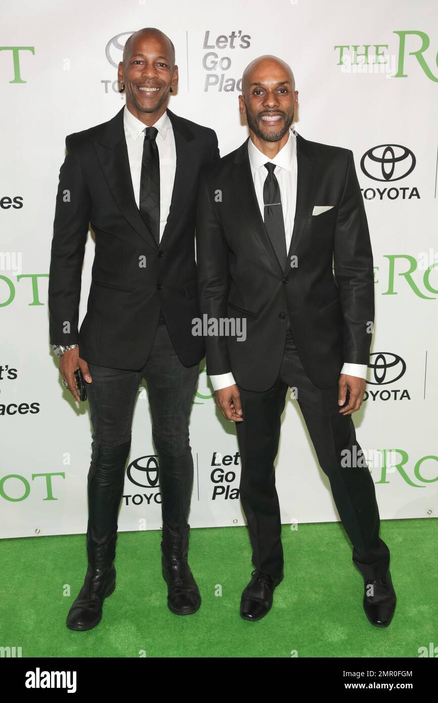 Topher Campbell, left, and Keith Boykin attend The Root 100 Gala ...