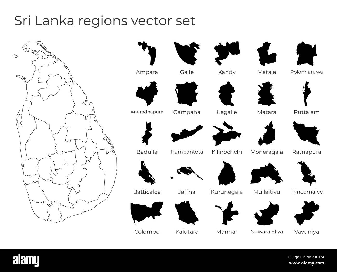 Sri lanka map Black and White Stock Photos & Images - Alamy