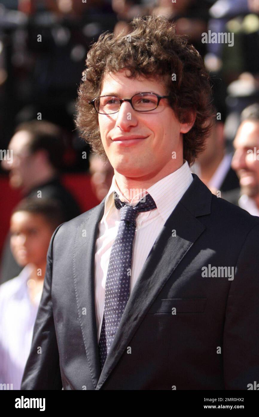 Comedian Andy Samberg walks the red carpet for the 2010 ESPY Awards ...
