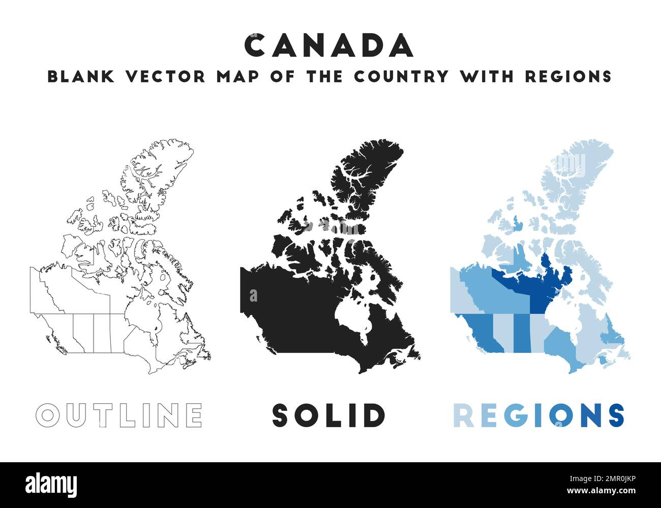 Canada map. Borders of Canada for your infographic. Vector country ...
