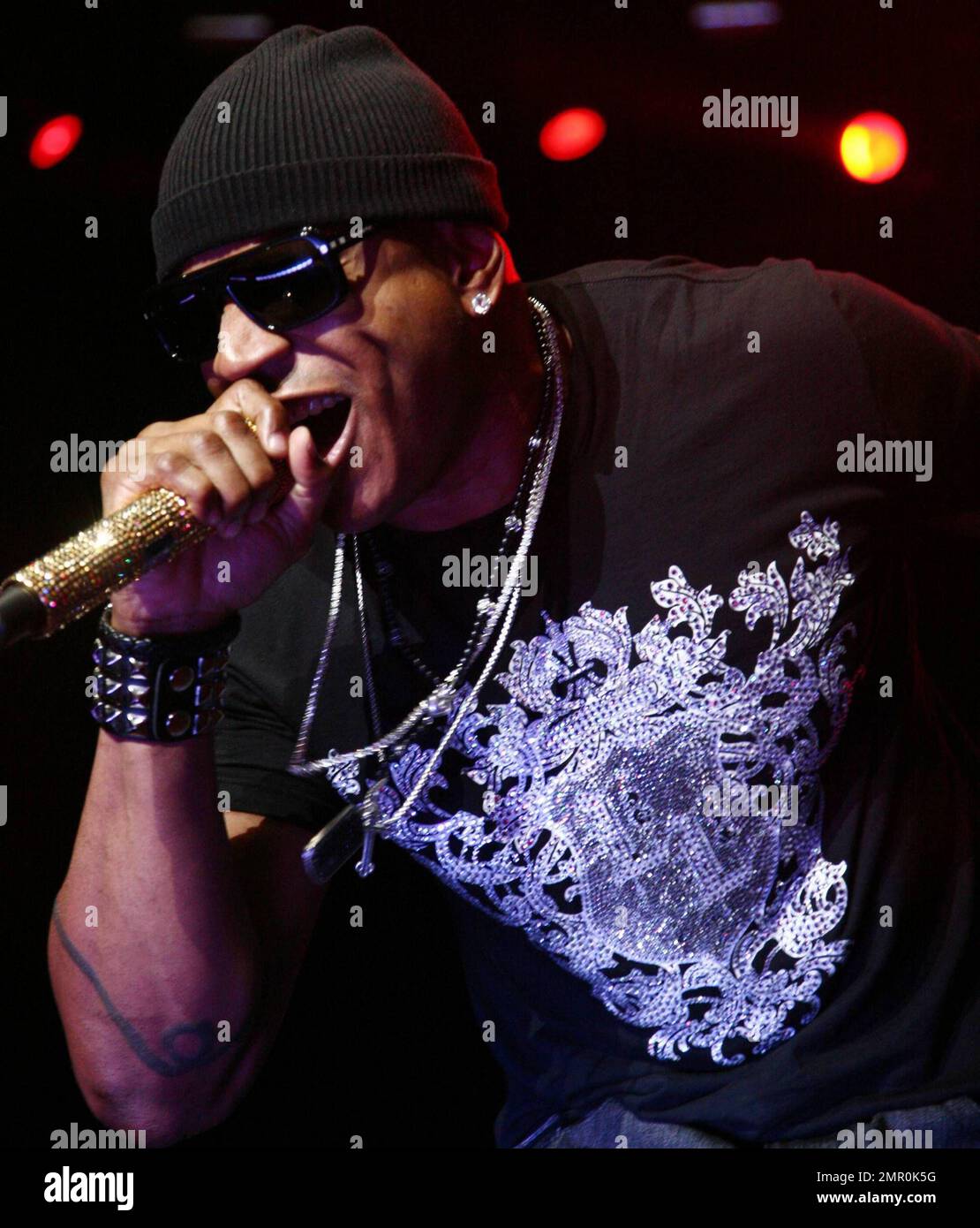 LL Cool J performs live on stage during the 2010 Essence Music Festival ...