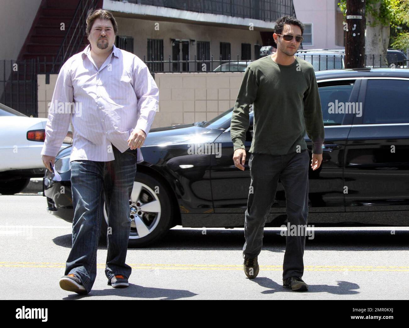 Friends of actress Estella Warren arrive at the jail house to bail her ...