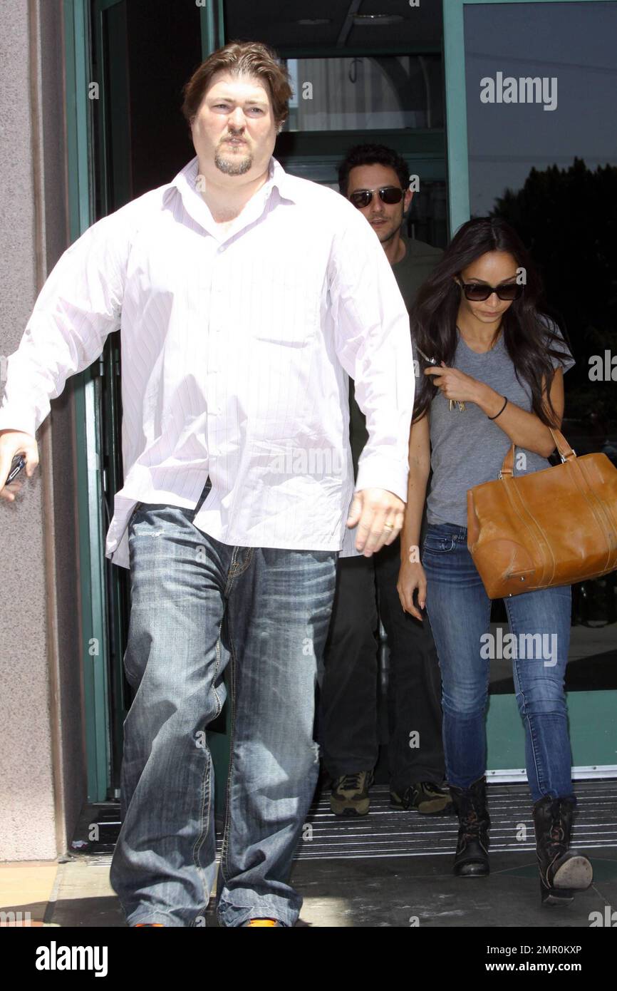 Friends of actress Estella Warren arrive at the jail house to bail her ...