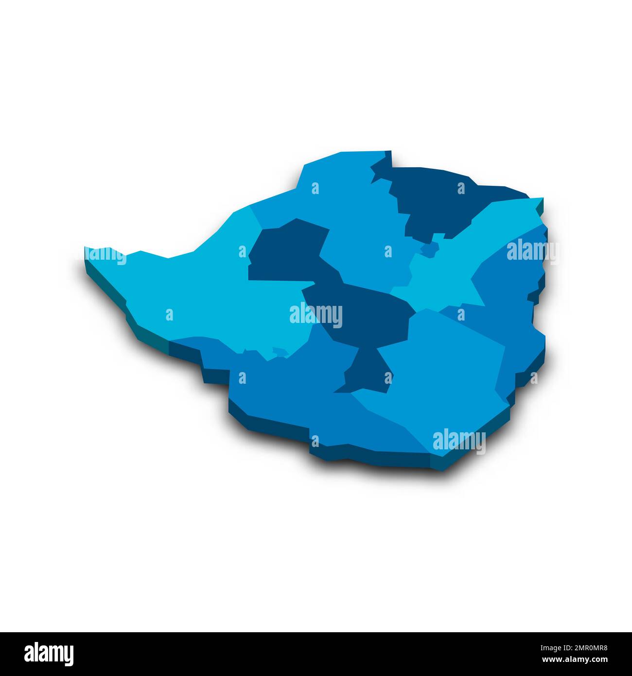 Zimbabwe political map of administrative divisions Stock Vector Image ...
