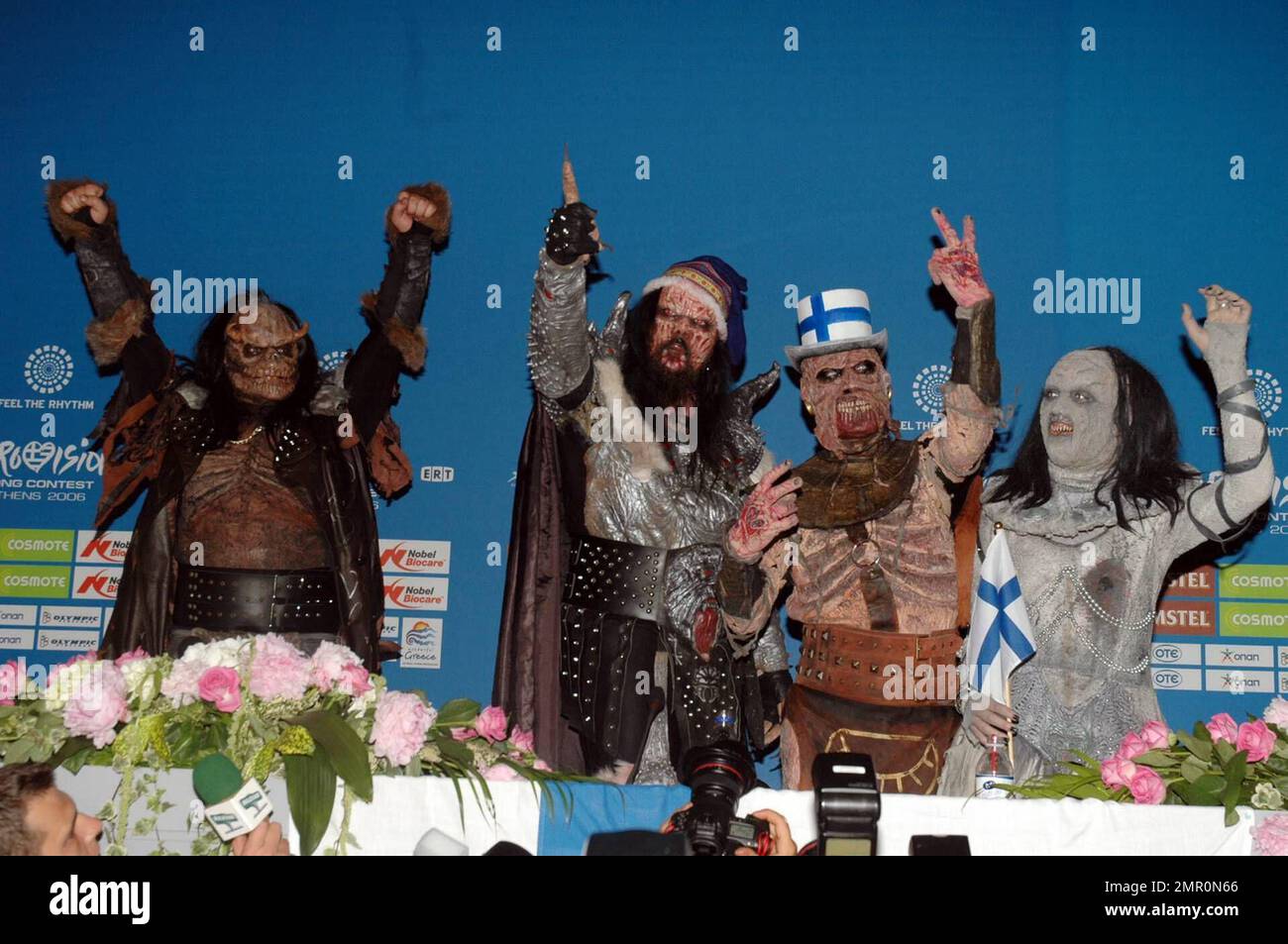 Eurovision winners Finland entry Lordi at the 2006 Eurovision Song ...