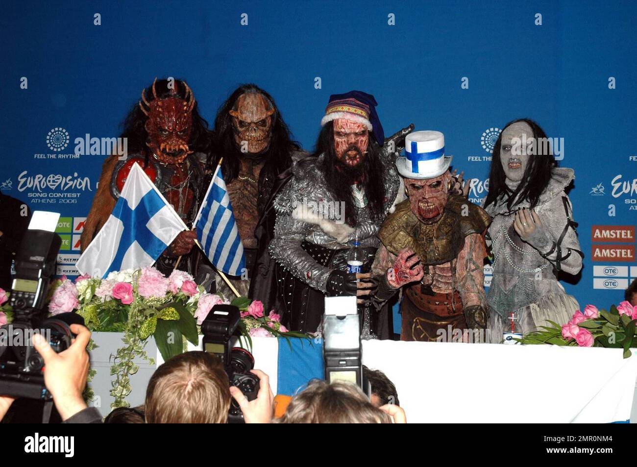 Eurovision winners Finland entry Lordi at the 2006 Eurovision Song ...