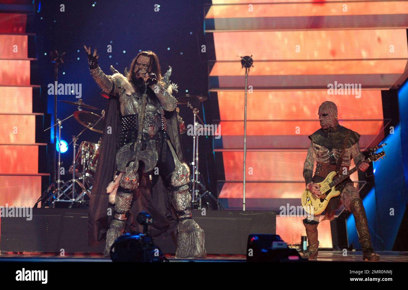 Eurovision winners Finland entry Lordi at the 2006 Eurovision Song ...
