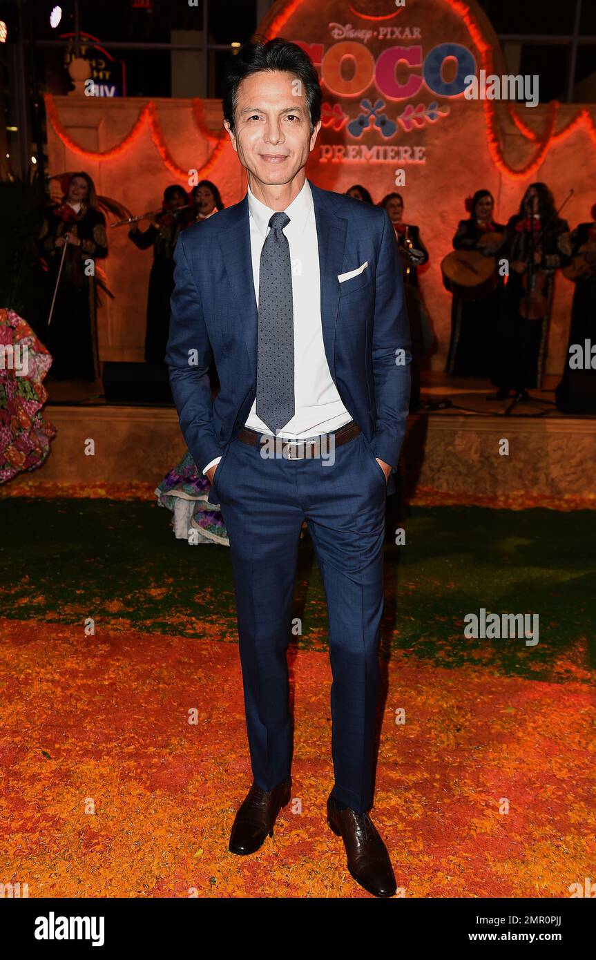 Benjamin Bratt arrives at the Los Angeles premiere of "Coco" at the El ...