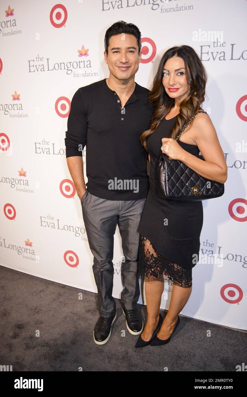 Mario Lopez and Courtney Mazza at the Eva Longoria Foundation gala ...