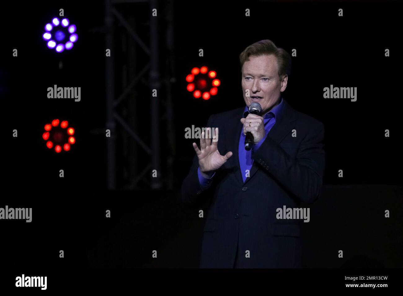 Comedian Conan O' Brien performs on stage during the 11th Annual Stand ...